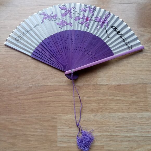 Other | Vintage Thai Airways International Airlines Folding Hand Fan ...
